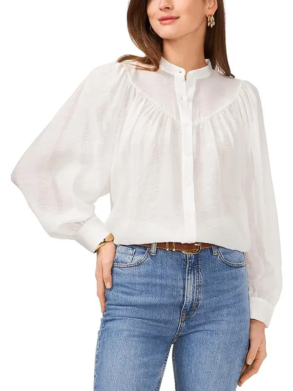 Vince Camuto Dolman Sleeve Shirt - New Ivory
