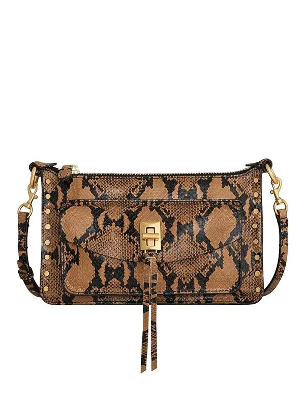 Rebecca Minkoff Mini Darren Crossbody Bag - Oro Snake