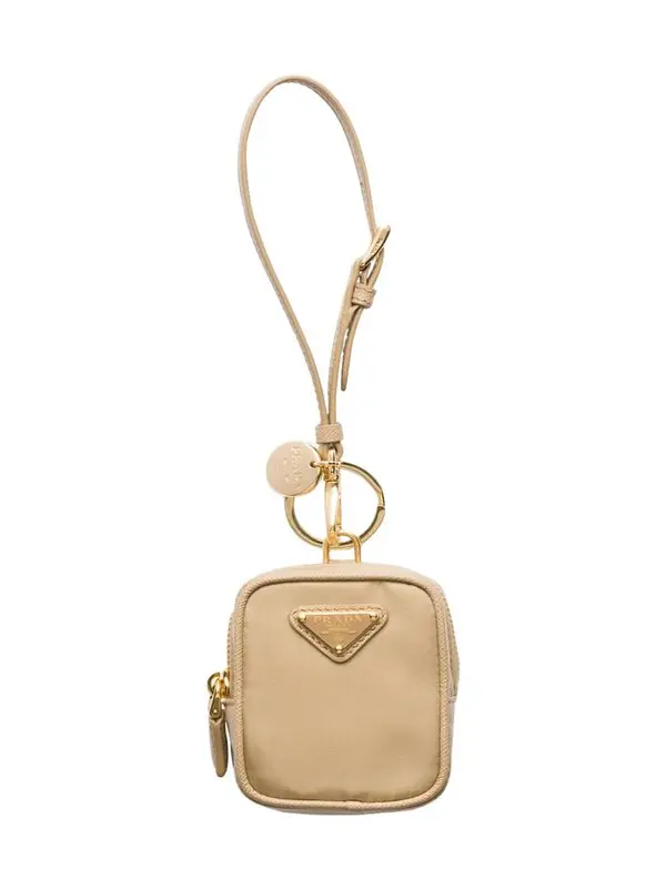 Prada Re-edition 1978 Nylon Keychain Pouch - Cammello