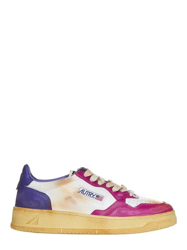 AUTRY Medalist Sneakers - White/pink/purple