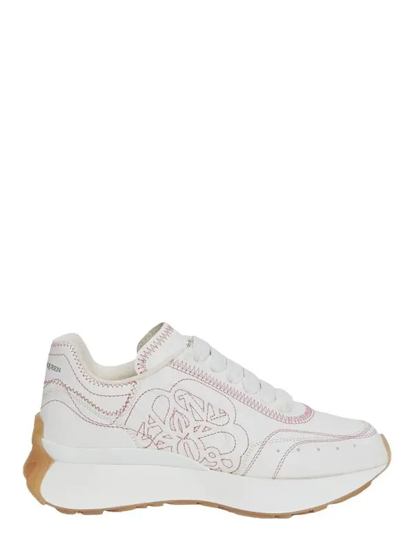 Alexander McQueen Sprint Runner Trim - White/pink