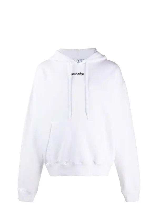 Off-White Oversize Arrows Hoodie - White/red