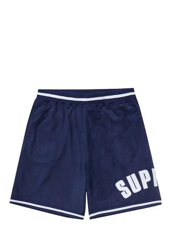 Supreme Ultrasuede Mesh Short - Navy Blue