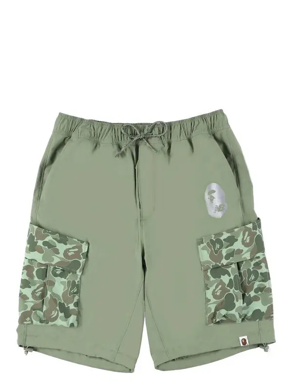 A BATHING APE X New Balance Shorts - Olive