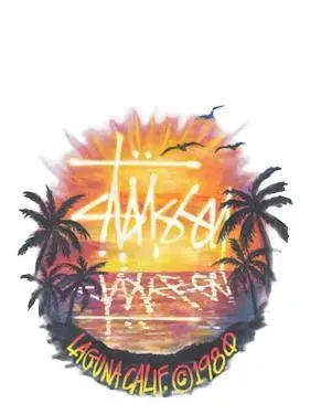 StÜssy Sunset Tee Shirt - White