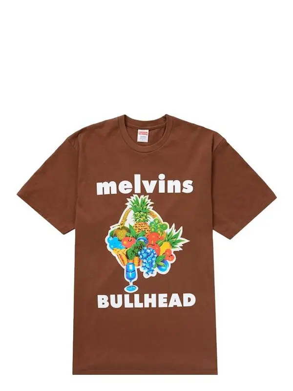 Supreme Melvins Bullhead Tee Shirt - Brown