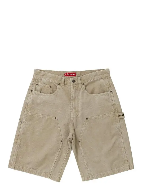 Supreme Washed Corduroy Double Knee Painter Short - Tan