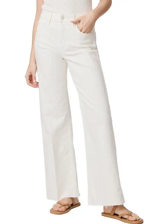 Paige Anessa High-rise Wide Leg Jeans - Tonalecru