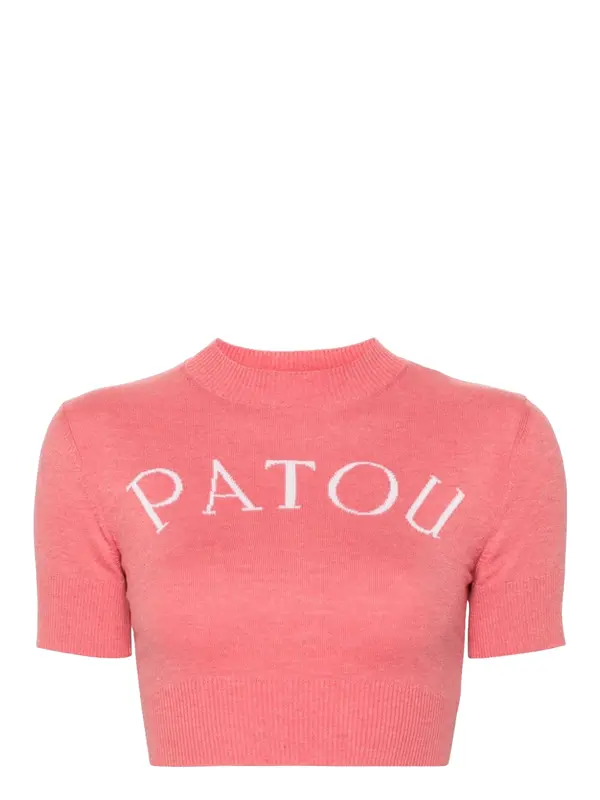 Patou Intarsia-knit Top - Pink
