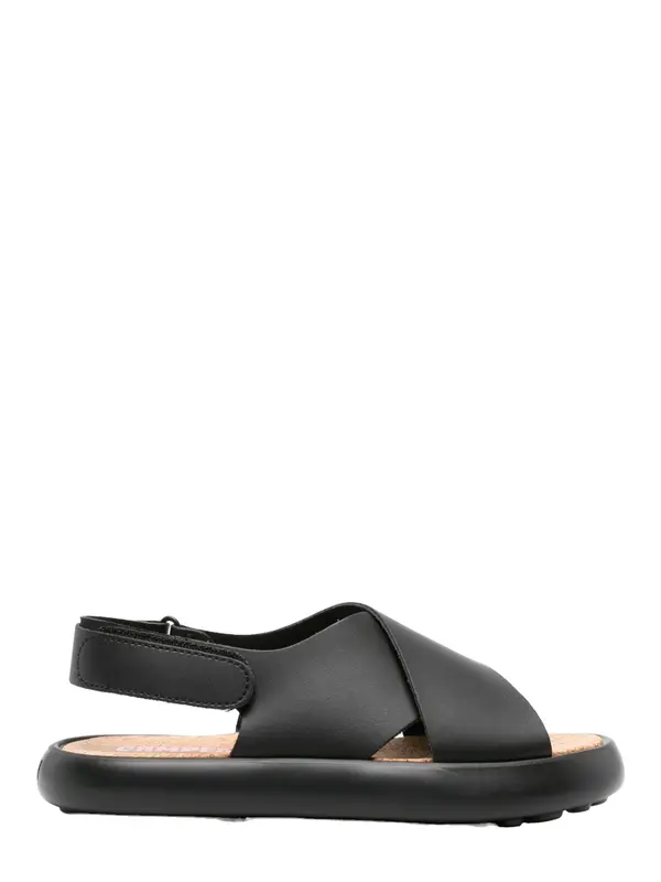Camper Pelotas Flota Leather Sandals - Black
