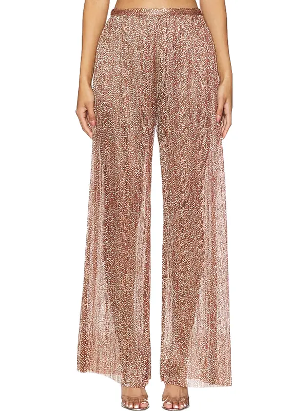 SABINA MUSAYEV Shane Wide Leg Pants - Rust