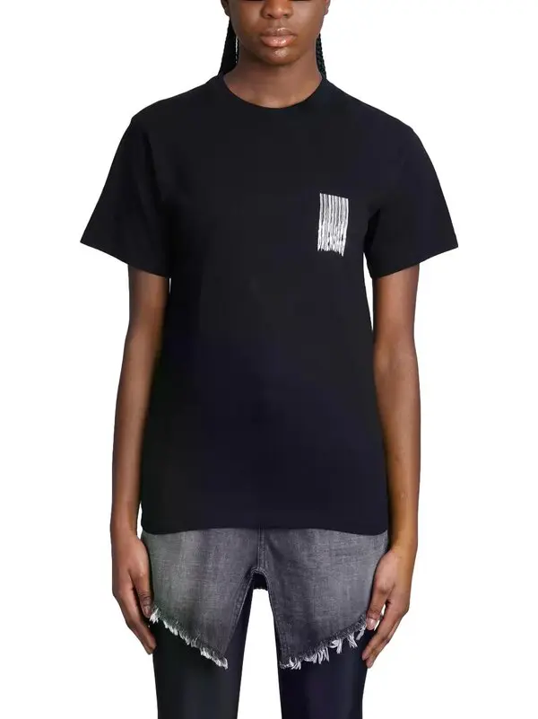 Balenciaga Barcode-print T-shirt - Black