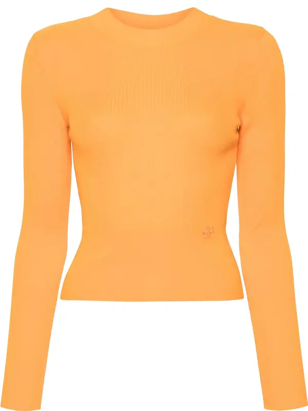 Patou Ribbed-knit Jumper - Orange