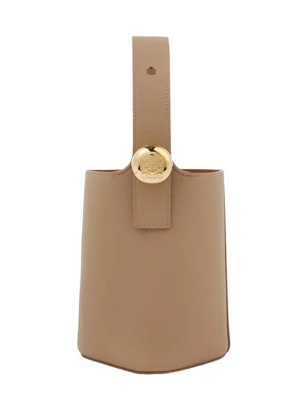 Loewe Pebble Mini Bucket Bag - Beige