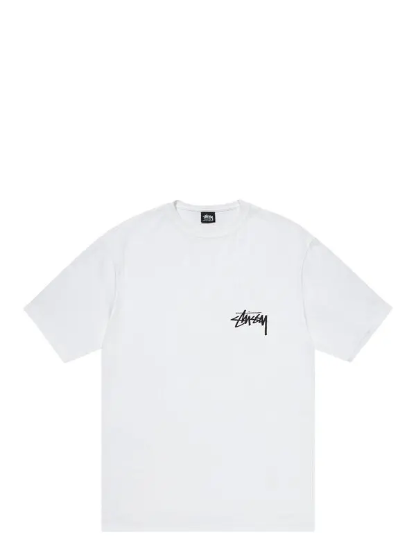 StÜssy Dog Collage Tee - White