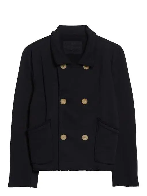 Frank & Eileen Mini Belfast Crop Knit Pea Coat - British Ro