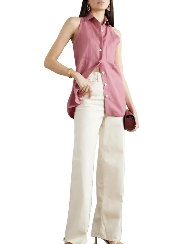 Giuliva Heritage Esme Linen Shirt - Pink