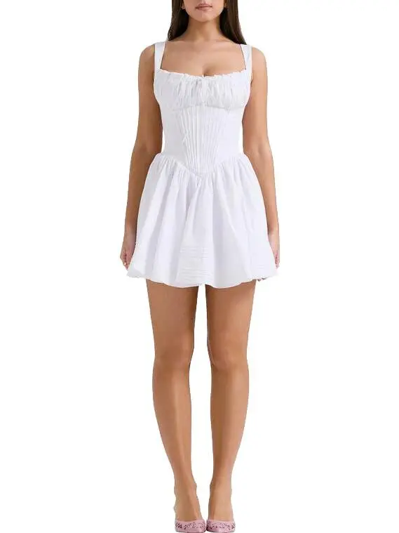 House Of Cb Natassia Corset Mini Dress - White
