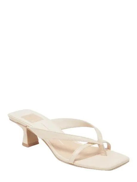 Dolce Vita Brevel Kitten Heel Flip Flop - Bone Leather