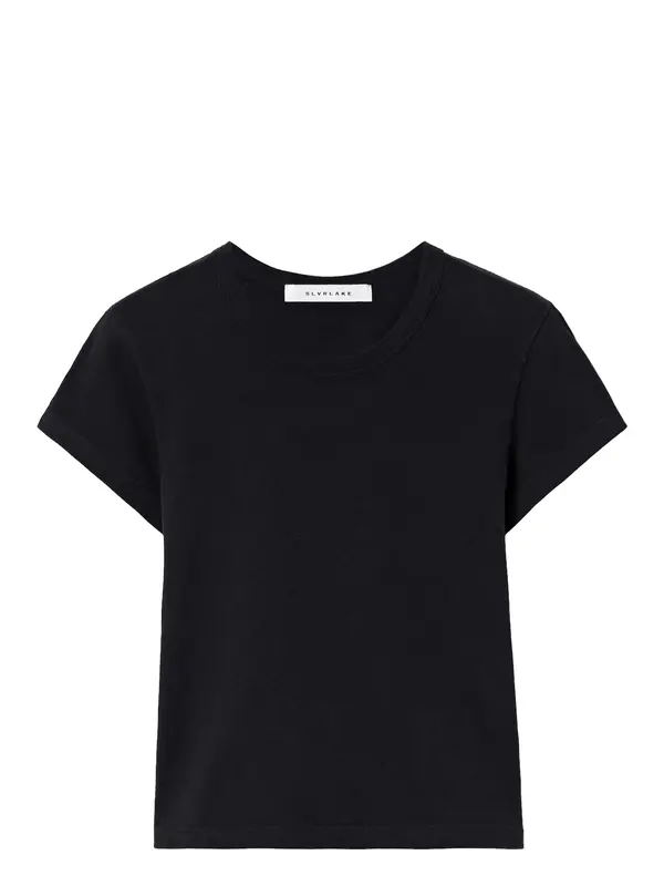 SLVRLAKE Easy Cotton-jersey T-shirt - Black