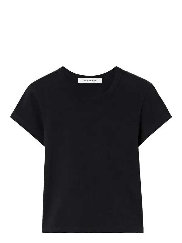 SLVRLAKE Easy Cotton-jersey T-shirt - Black