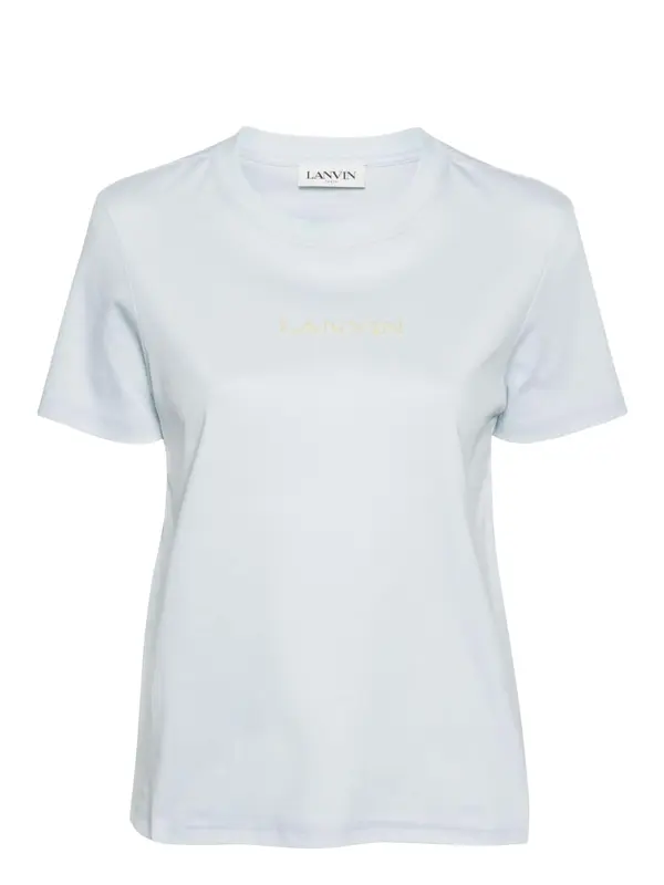 LANVIN Embroidered Logo T-shirt - Blue