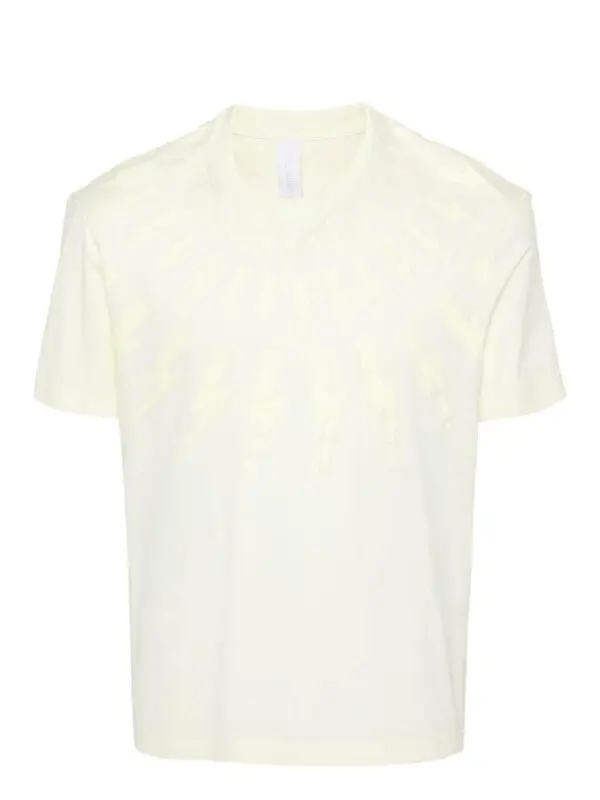 Neil Barrett Thunderbolt-print Cotton T-shirt - Yellow