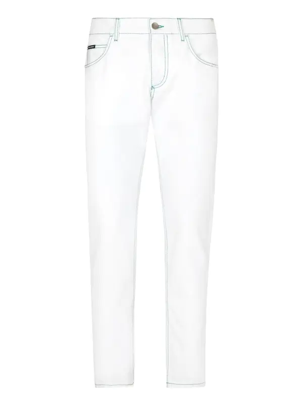 Dolce & Gabbana Regular Fit Jeans - White