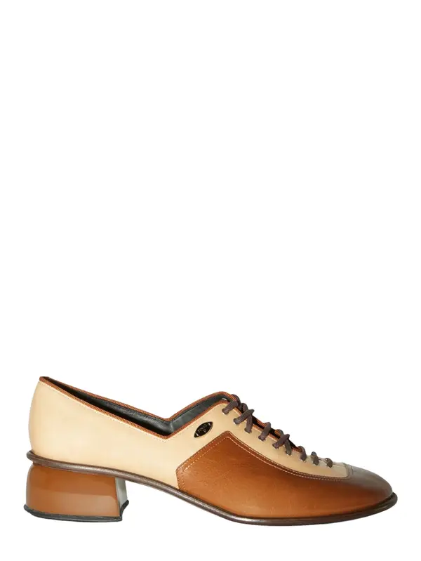 Emilio Pucci Deby Panelled Leather Loafers - Neutrals