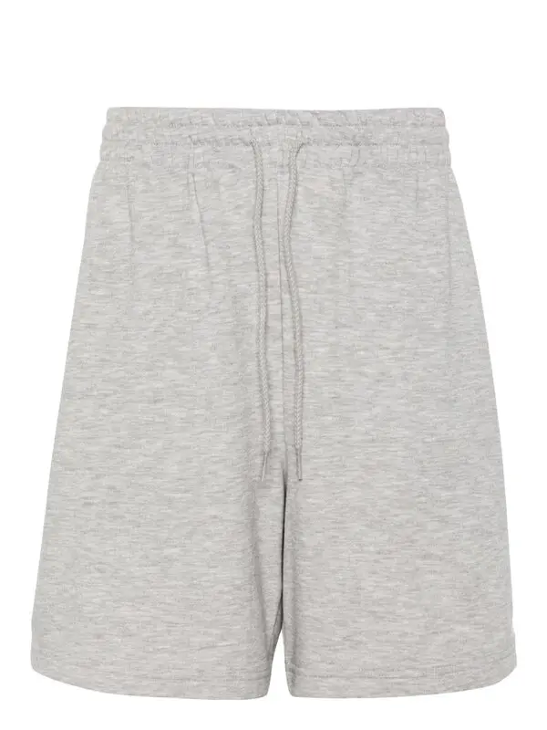 NEW BALANCE Logo-embroidered Mélange Track Shorts - Grey