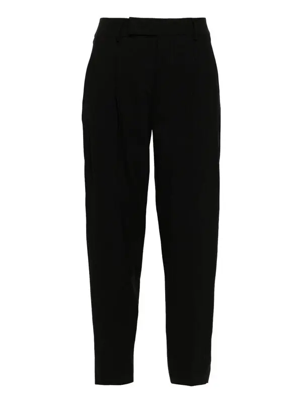 PT TORINO Tailored Crepe Trousers - Black
