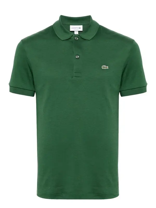 Lacoste Logo-patch Jersey Polo Shirt - Green