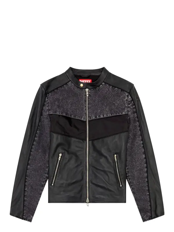 DIESEL® L-leopol Panelled Jacket - Black