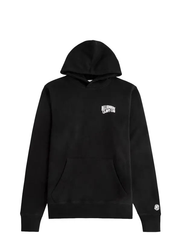 BILLIONAIRE BOYS CLUB Arch Logo Hooded Cotton Sweatshirt - Black