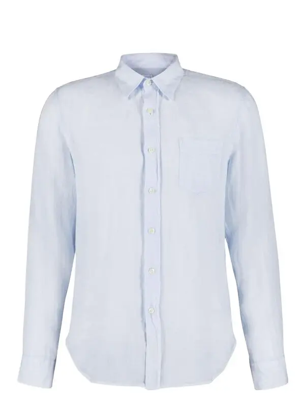 120% Lino Linen Shirt - Blue