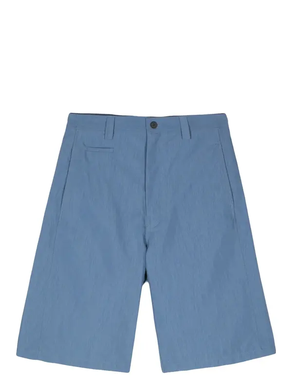 Maison Kitsuné Logo-patch Bermuda Shorts - Blue