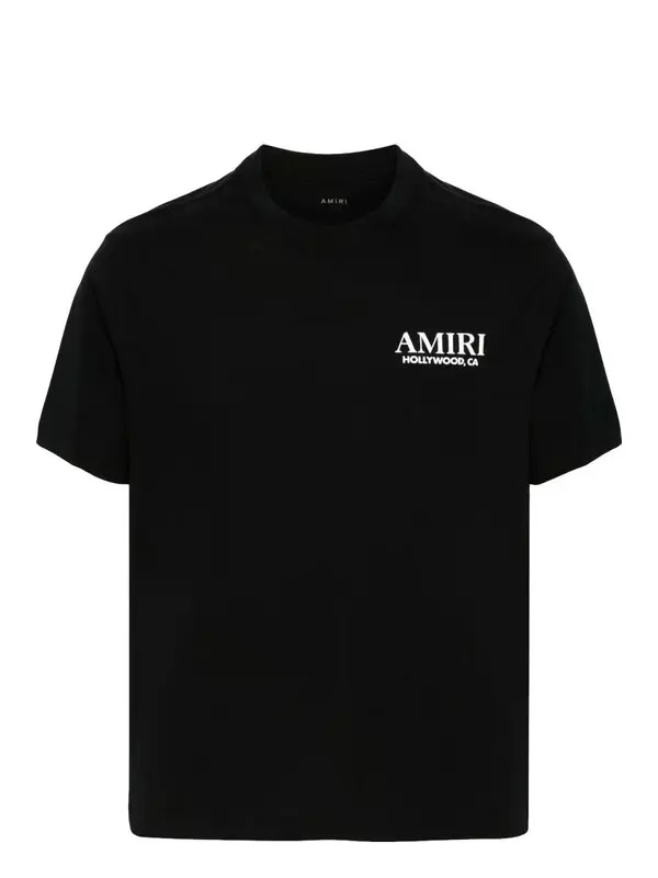 Amiri Bones Stacked Cotton T-shirt - Black