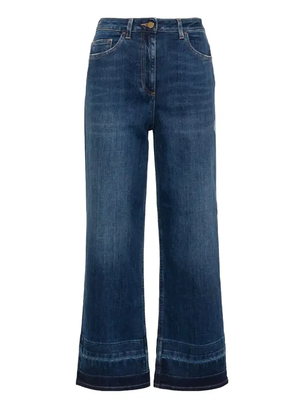 Elisabetta Franchi Wide-leg Jeans - Blue
