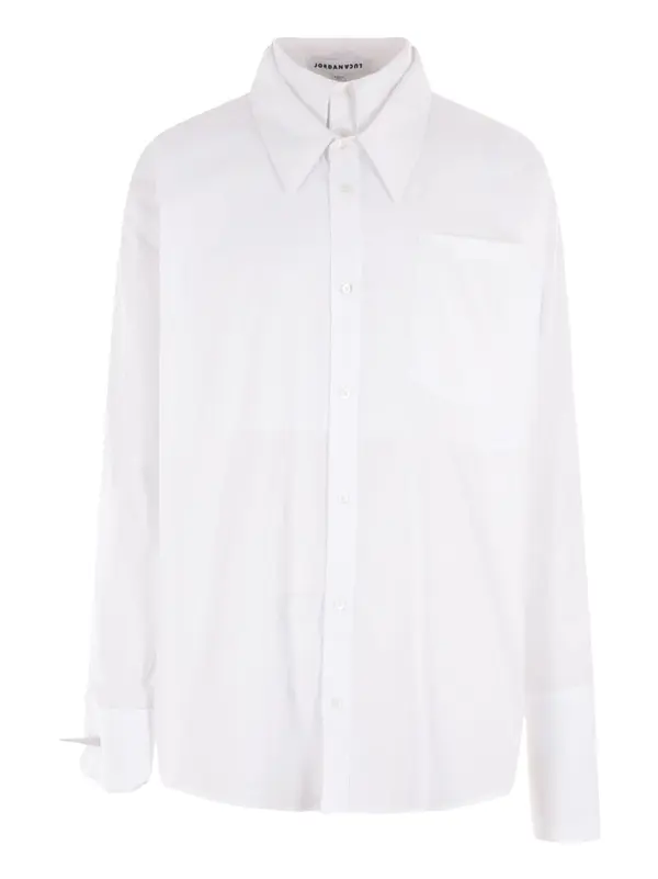 JORDANLUCA Clover Layered Shirt - White