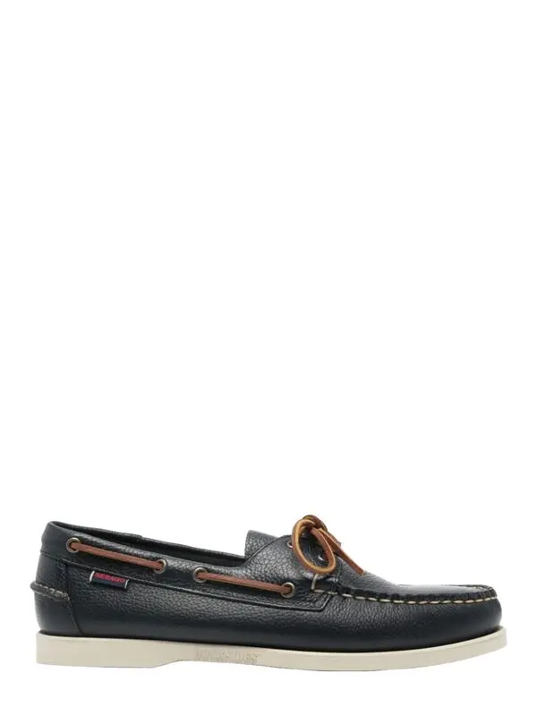 SEBAGO Portland Martellato Leather Boat Shoes - Blue