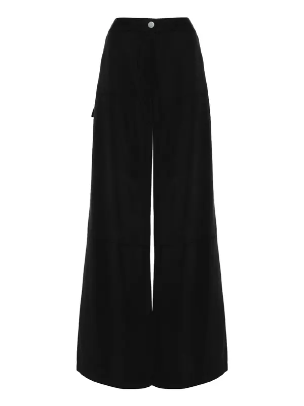 Theory Carpenter Wide-leg Trousers - Black