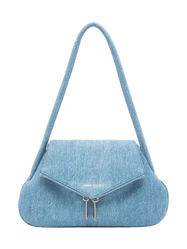 Amina Muaddi Gemini Shoulder Bag - Blue