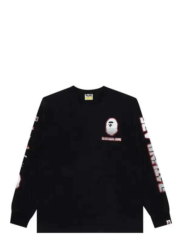 A BATHING APE Graphic #1 Long-sleeve Tee - Black