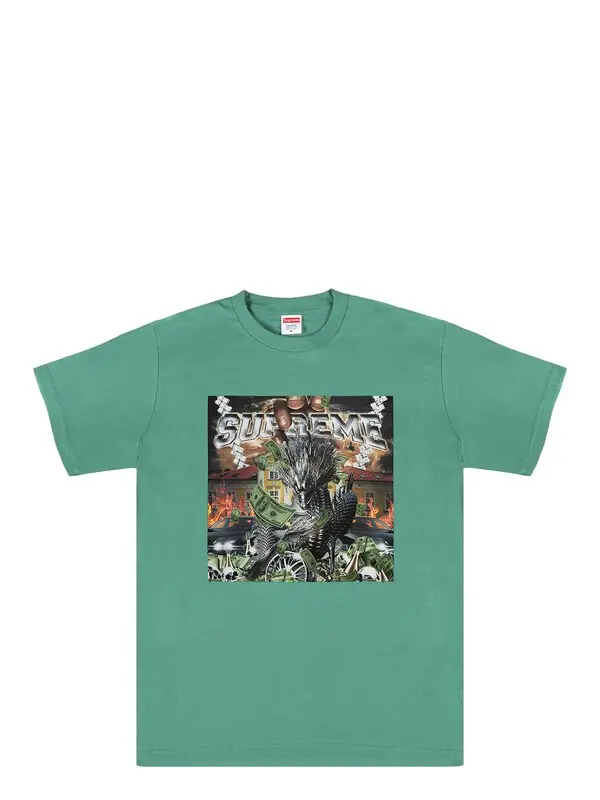 Supreme Dragon Tee 'dusty - Teal
