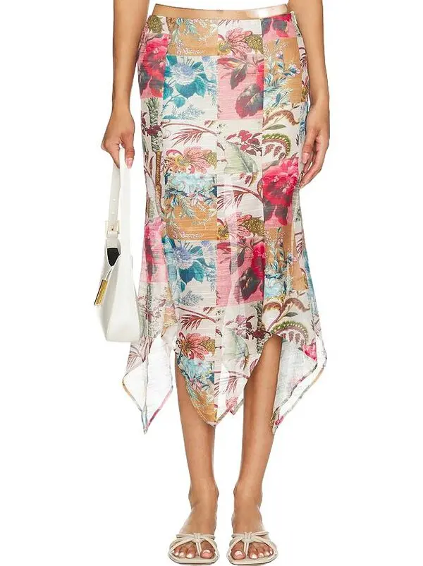 MORE TO COME Lara Midi Skirt - Multi