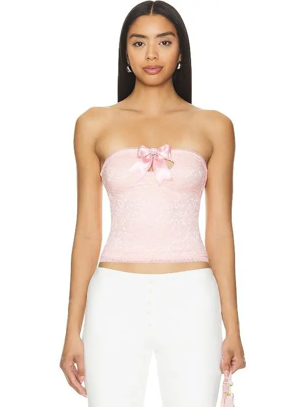 MORE TO COME Janette Tube Top - Pink
