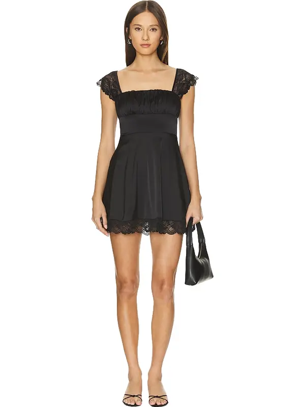 MORE TO COME Sofia Mini Dress - Black