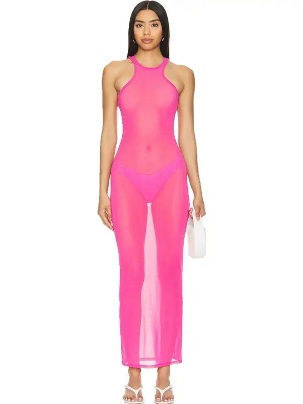 LOVEWAVE Oni Puzzle Maxi Dress - Hot Pink