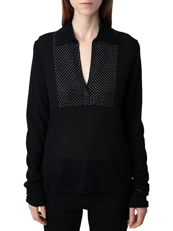 Zadig&Voltaire Sally Collared Sweater - Noir