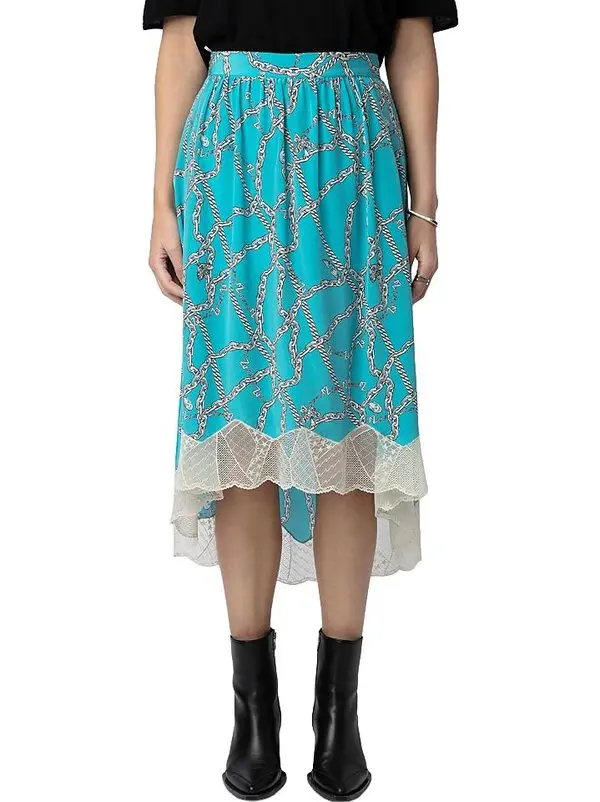 Zadig&Voltaire Joslin Chaines Skirt - Aqua